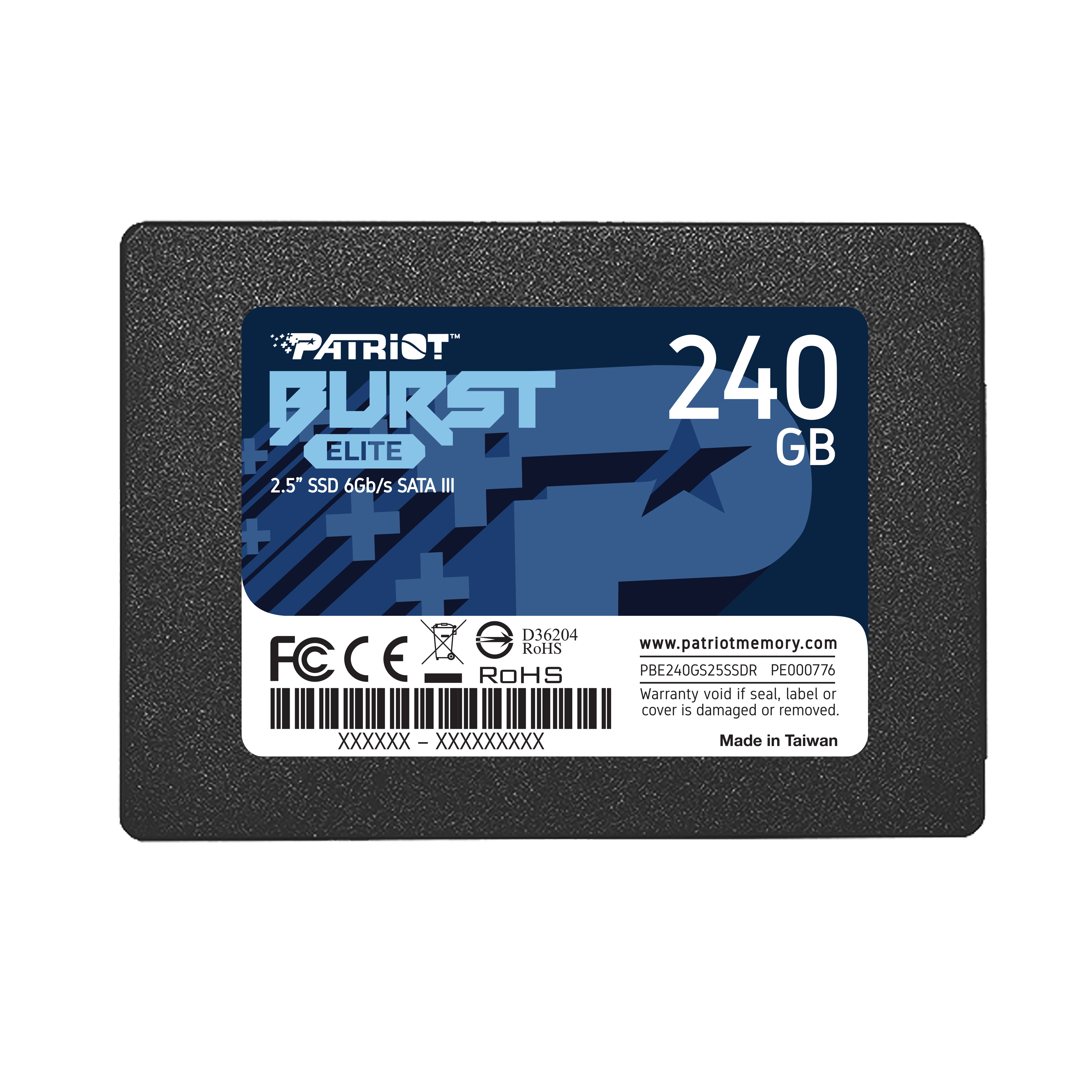 Patriot Burst Elite 240GB Internal SSD - SATA 3 2.5" - Solid State ...