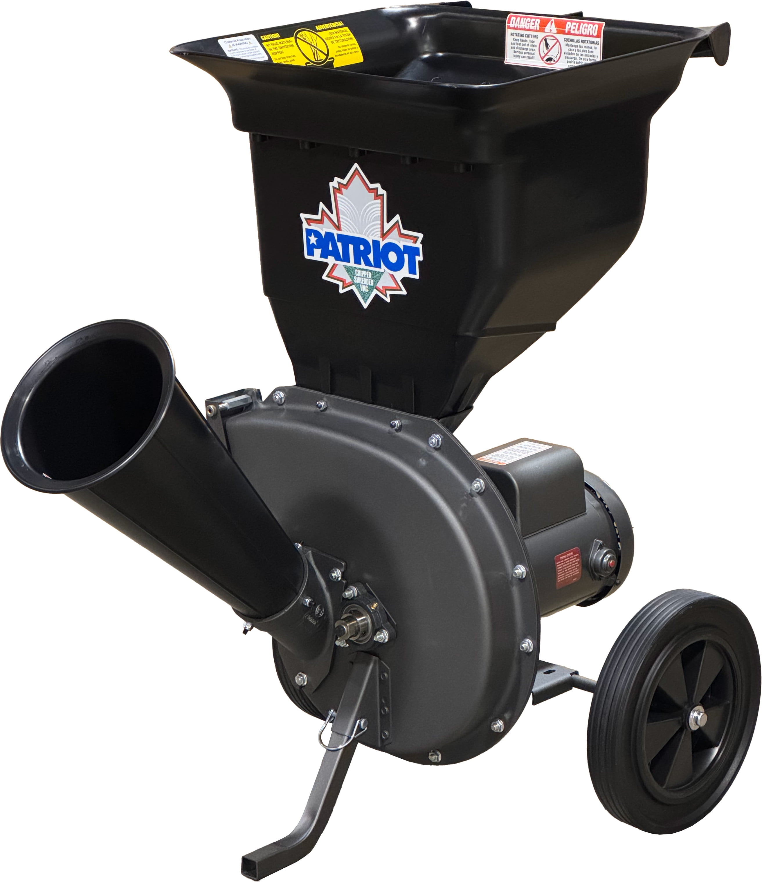 Patriot CSV-2515 Heavy Duty 1.5 hp Electric Wood Chipper Leaf Shredder ...
