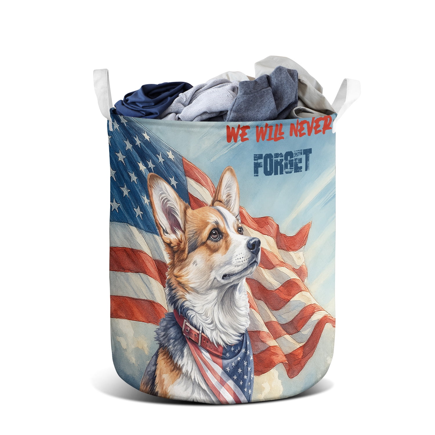 Patriot Corgi We Will Never Forget Patriotic Remembrance Day Foldable ...