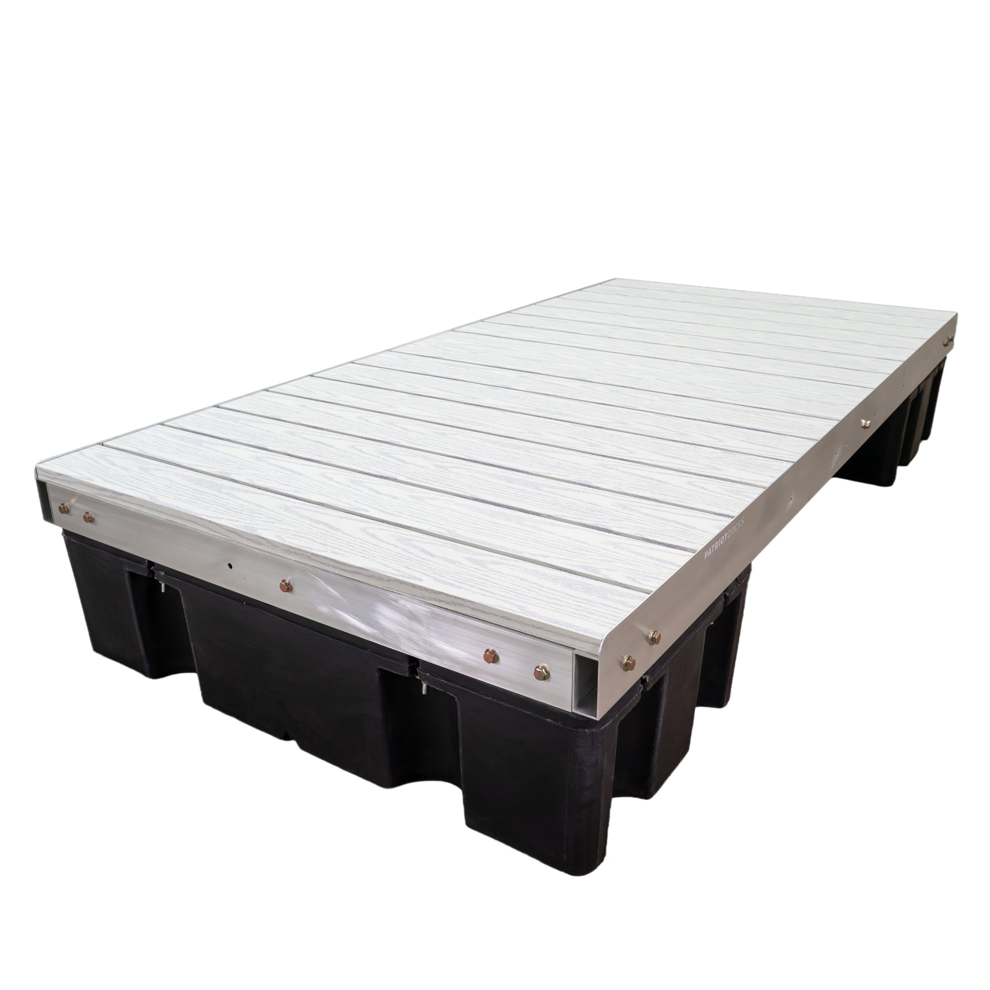 Low Profile DOCK: Floating Platform Section with Aluminum Decking ...