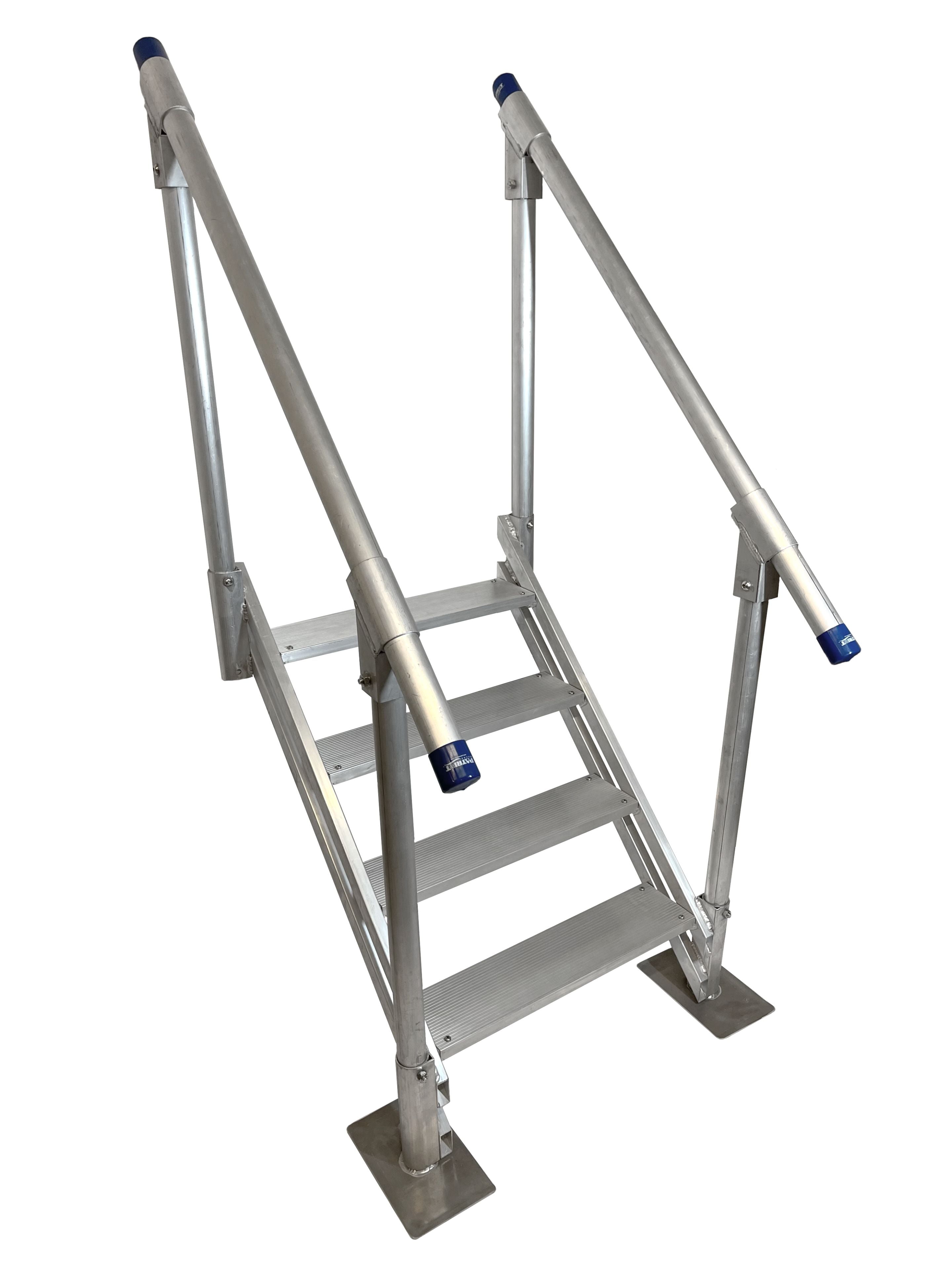 Patriot Docks Outdoor Stairs, 4 Step with Aluminum Handrails for ...
