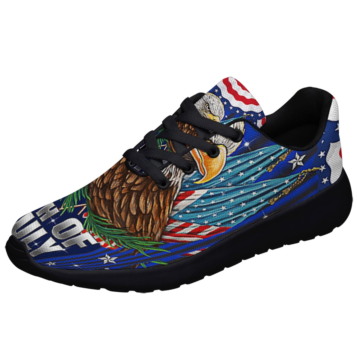 Patriot Eagle Independence Day Happy Fourth of July Shoes Sneakers ...