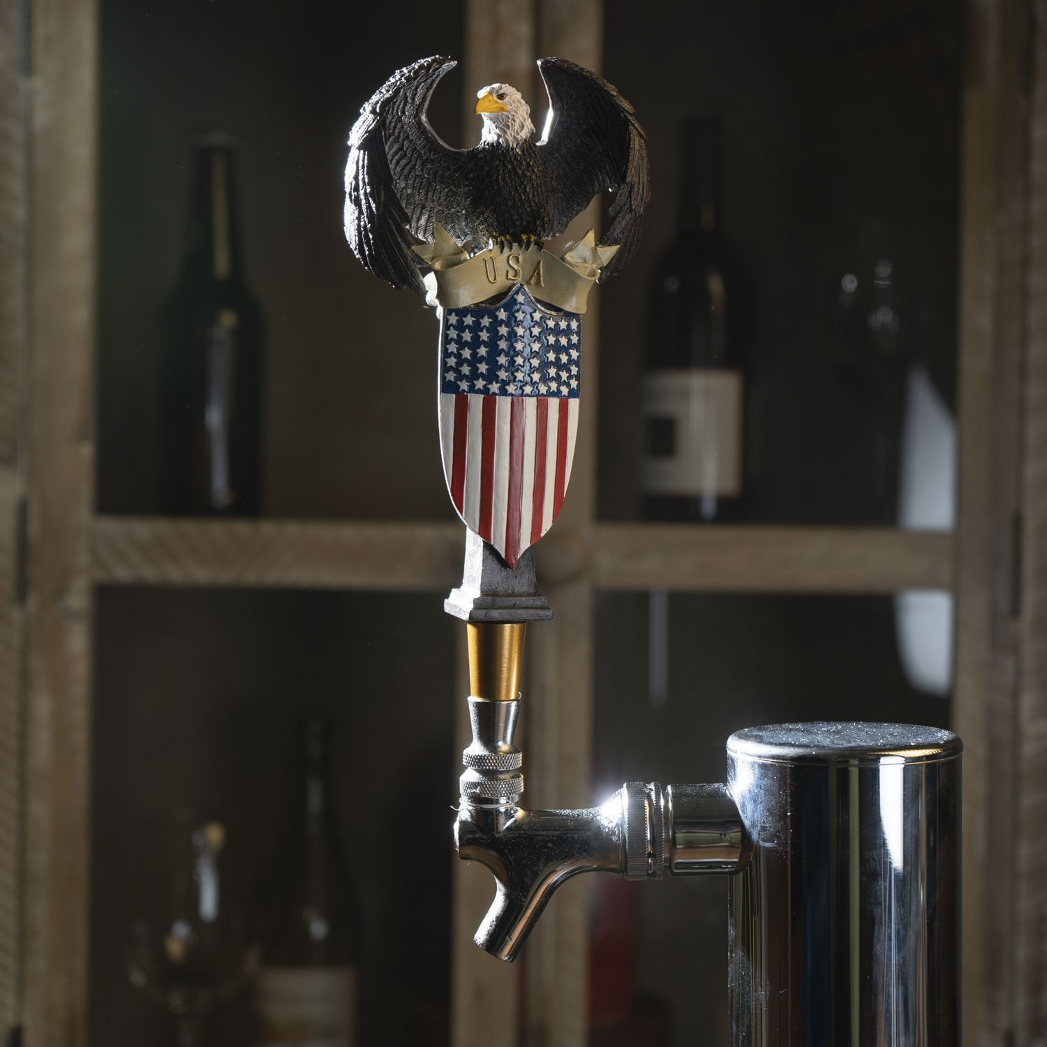 Patriot Eagle Shield Beer Tap Handle Figurine Statue Sport Bar ...
