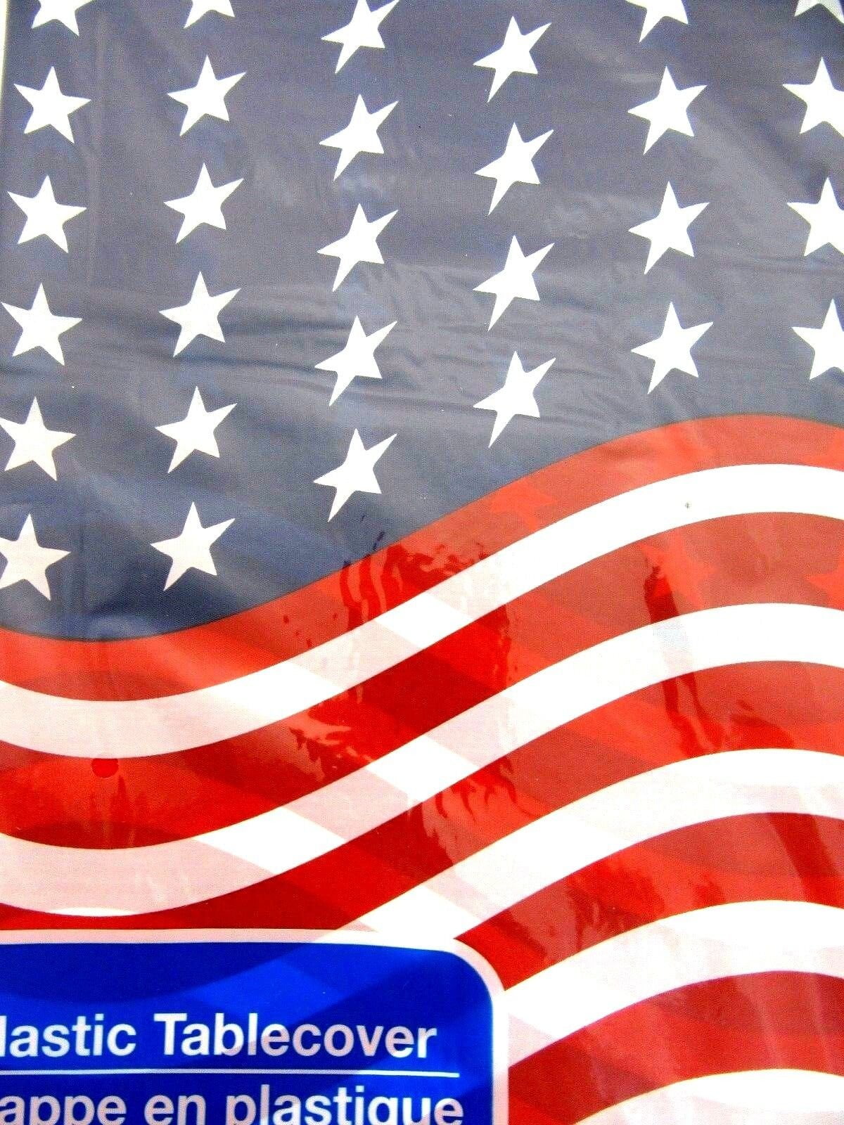 Patriot Flag Table Cloth Red White Blue Stars & Stripes - Walmart.com