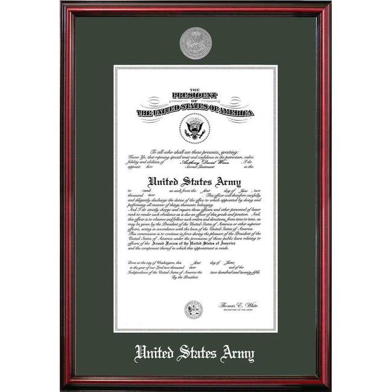 Patriot Frame's Army 10x14 Certificate Petite Frame with Silver ...