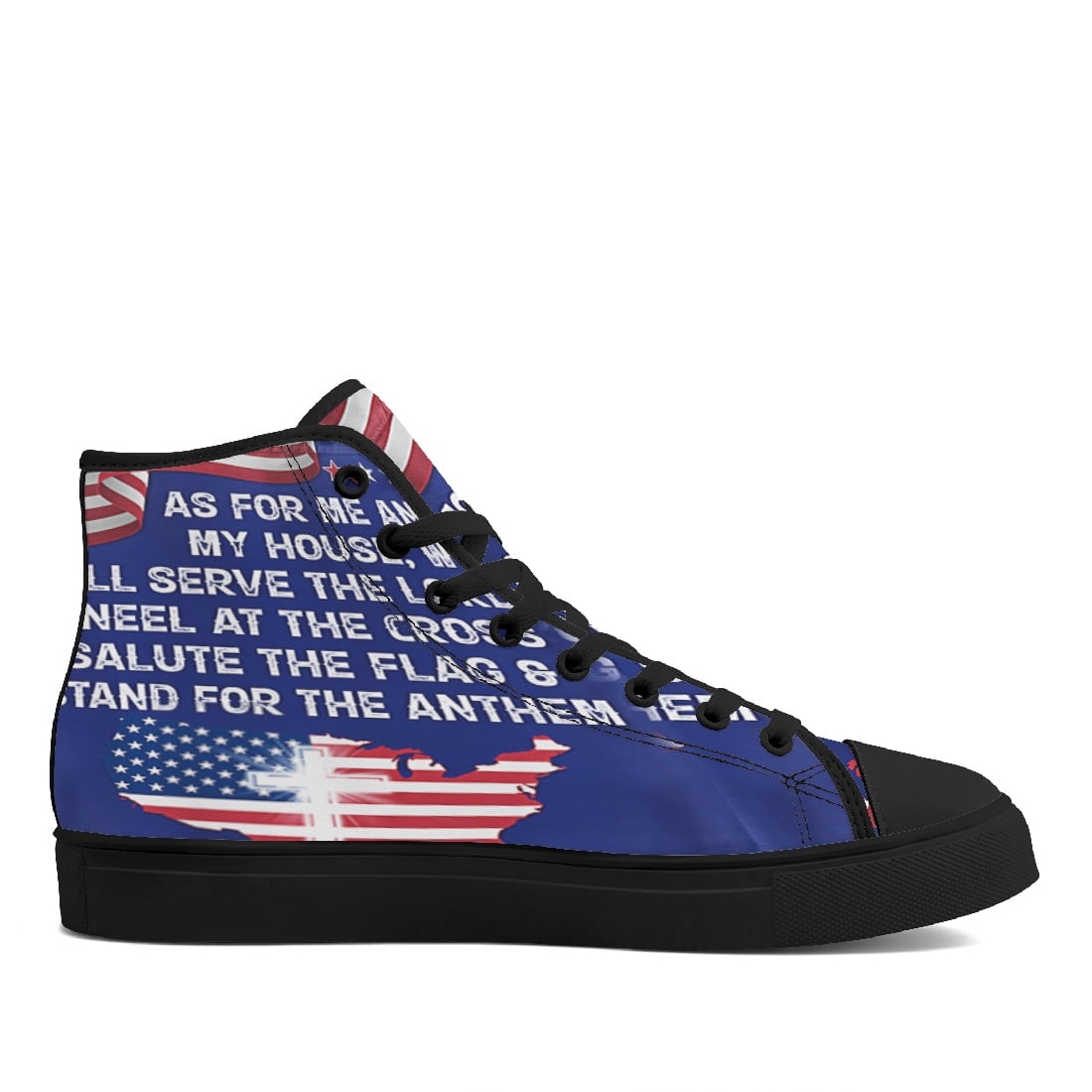 Patriot Jesus As For Me and My House We Will Serve The Lord High Top ...