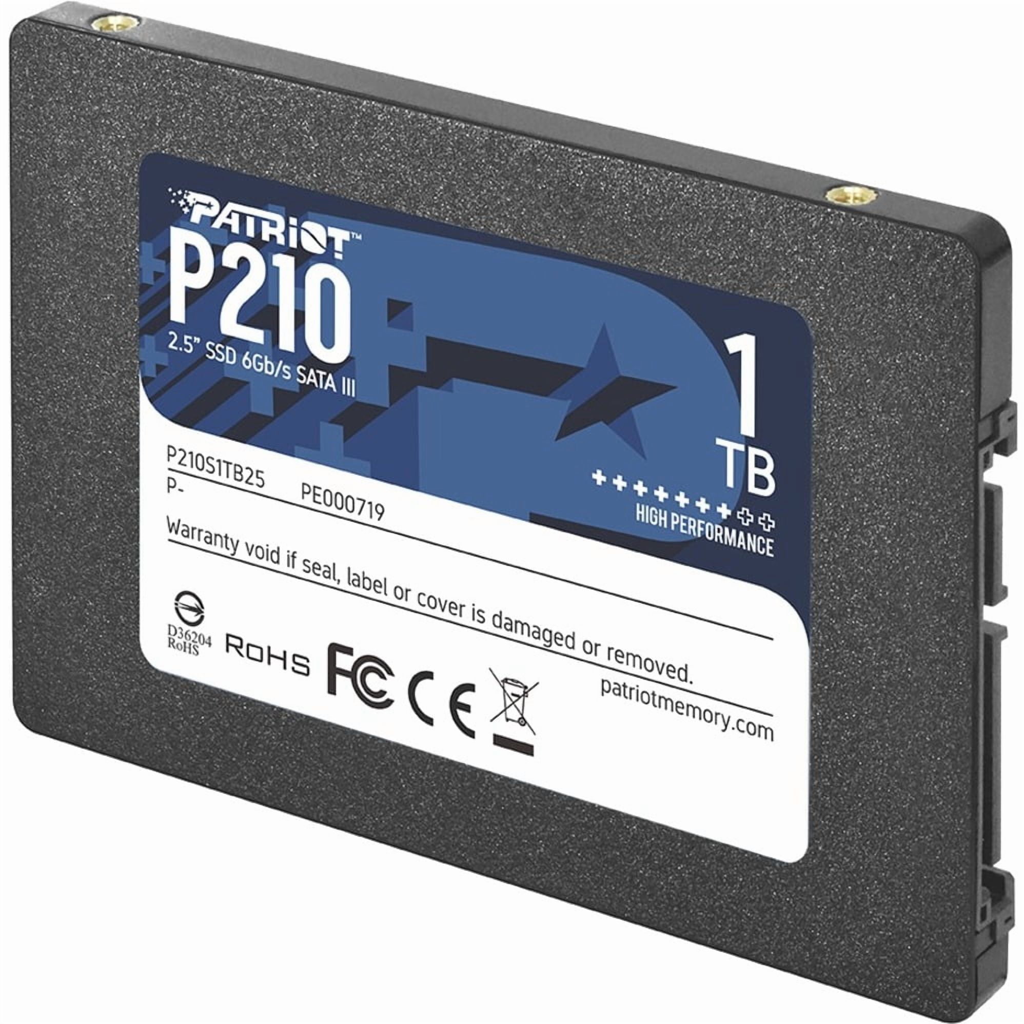 "Patriot 1TB P210 Internal SSD - SATA 3 2.5"" Solid State Drive ...