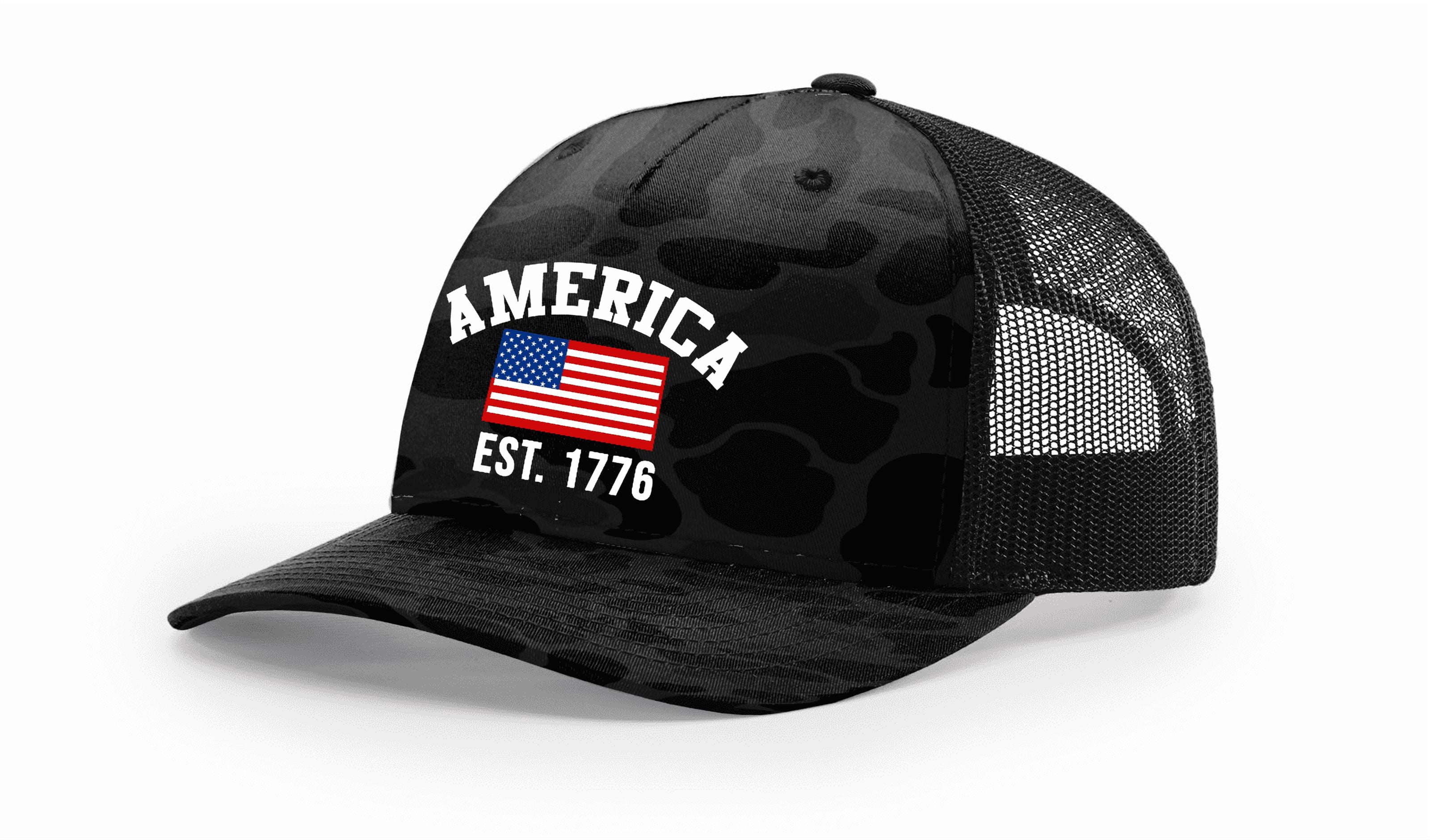 Patriot Pride America Est. 1776 Embroidered Trucker Hat - Patriotic ...