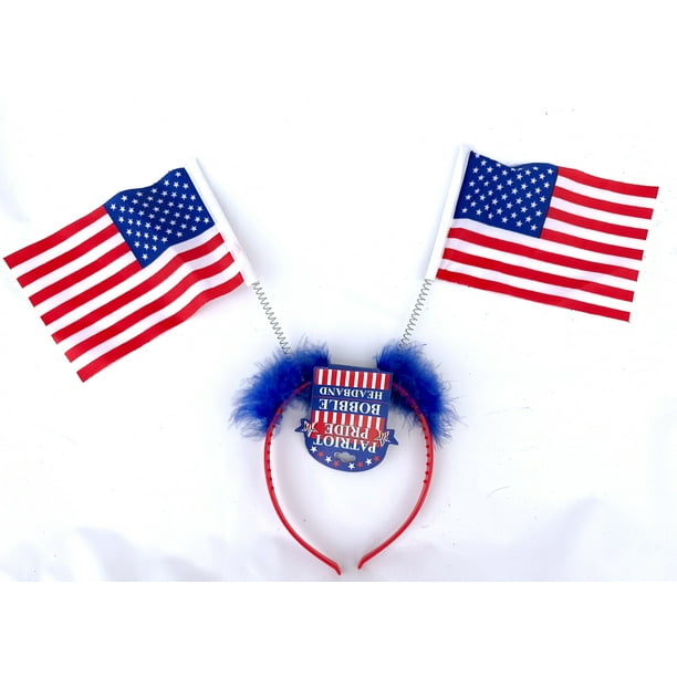 Patriot Pride American Flag Bobble Headband ( One Size ) - Walmart.com