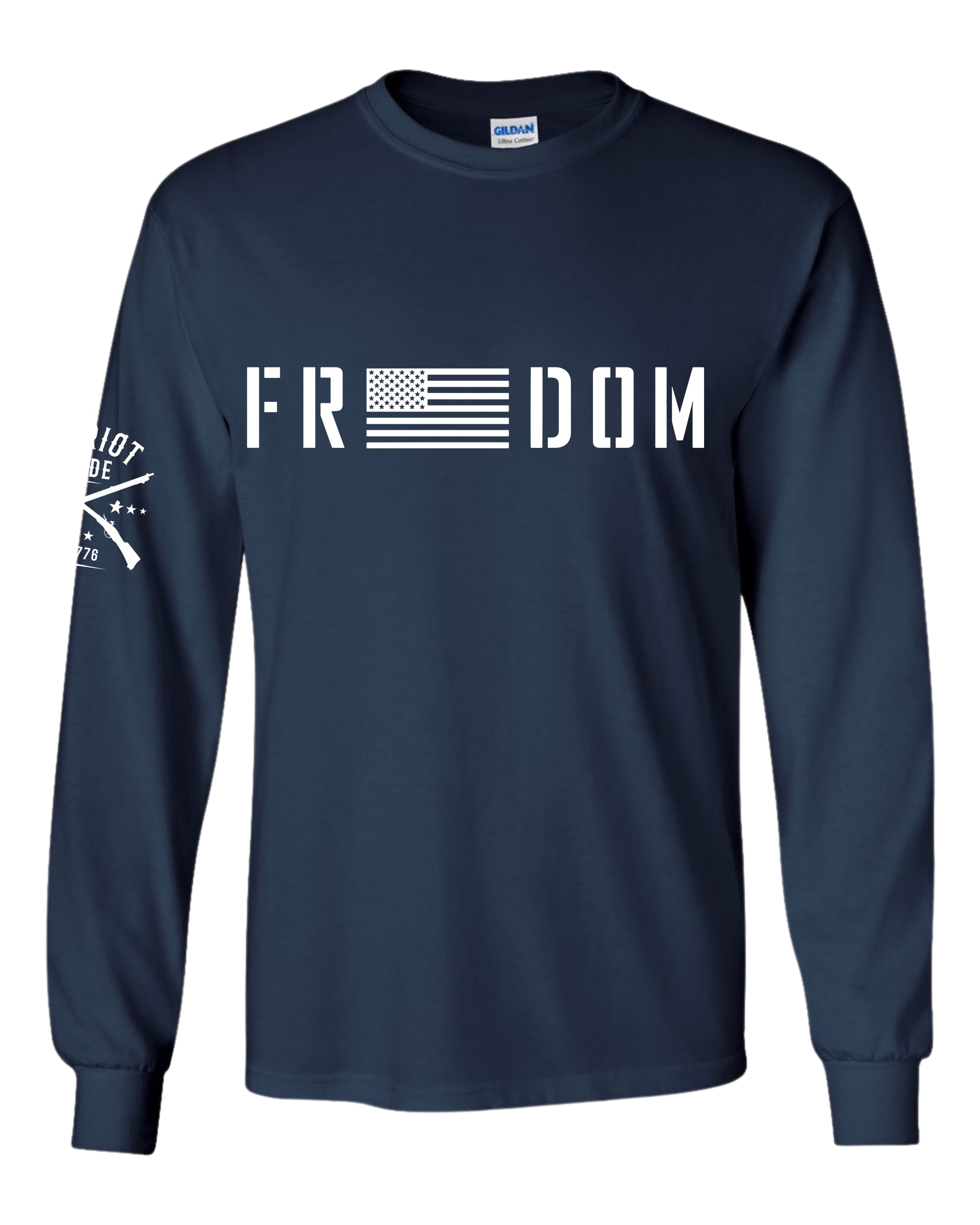 Patriot Pride Freedom American Flag Mens Long Sleeve T-shirt Graphic ...