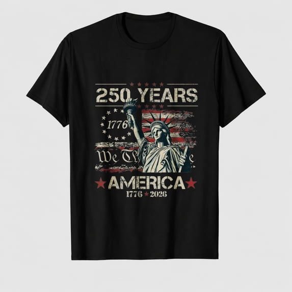 Patriot Pride Men's Graphic T-Shirt - 250 Years, We The People, Lady ...