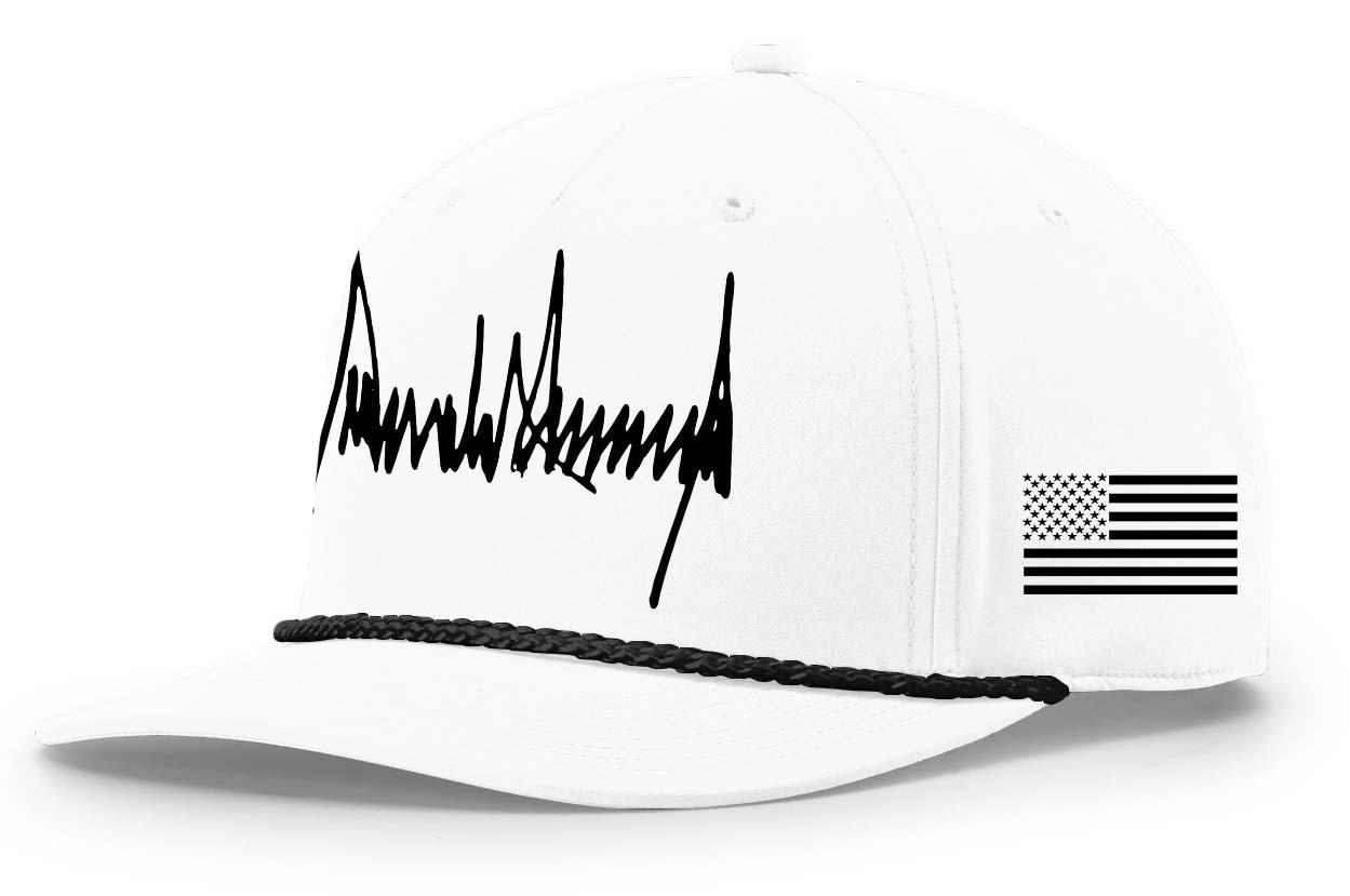 Patriot Pride Mens Trump Hat Donald Trump Signature Flag 45-47 Snapback ...