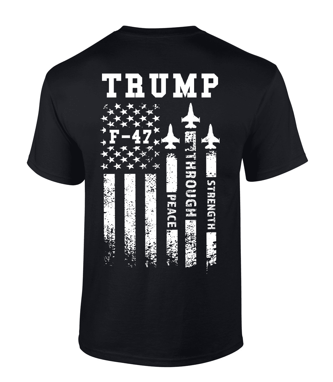Patriot Pride Peace Through Strength American Flag F-47 Fighter Jet ...