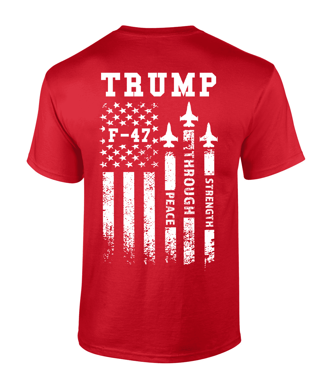 Patriot Pride Peace Through Strength American Flag F-47 Fighter Jet ...