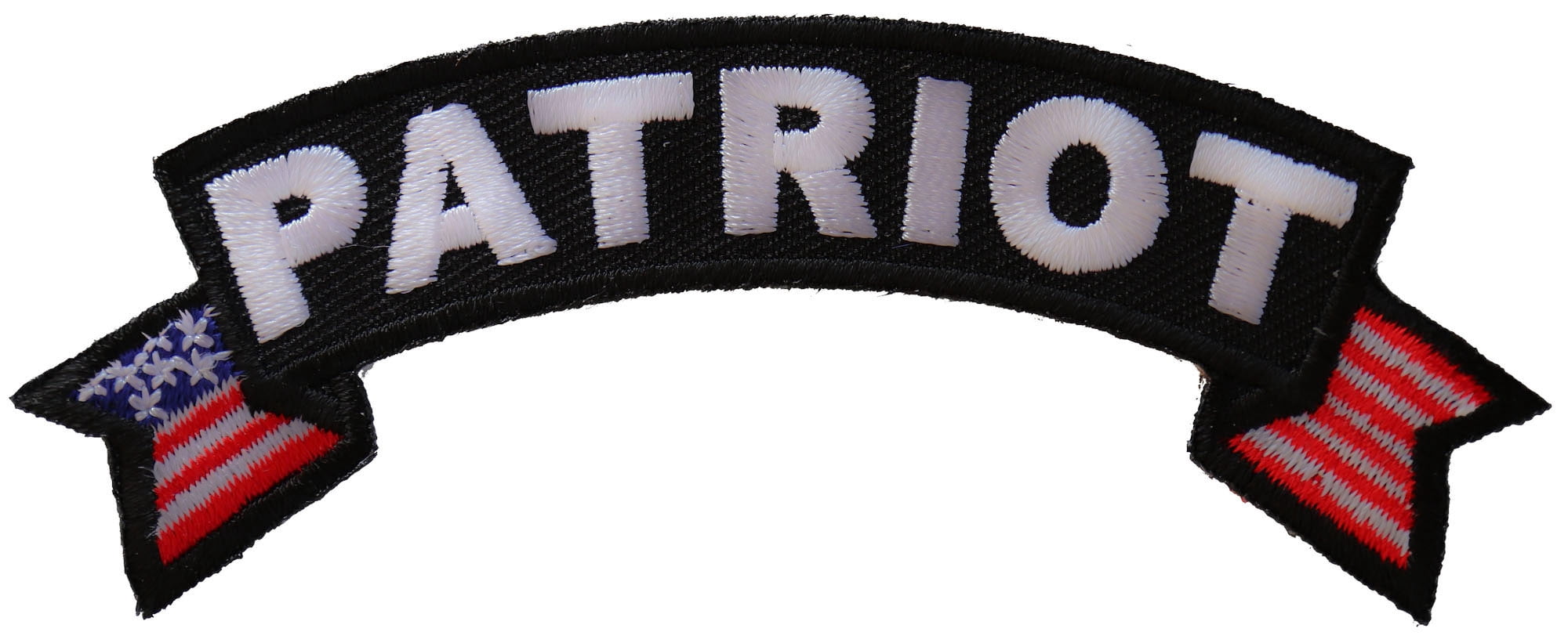 Patriot Rocker Iron on Patch With US Flag - Walmart.com