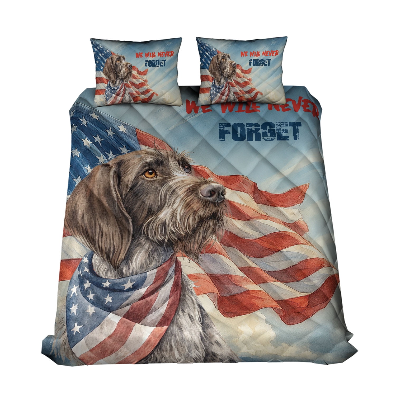 Patriot Wirehaired Pointing Griffon We Will Never Forget Patriotic ...