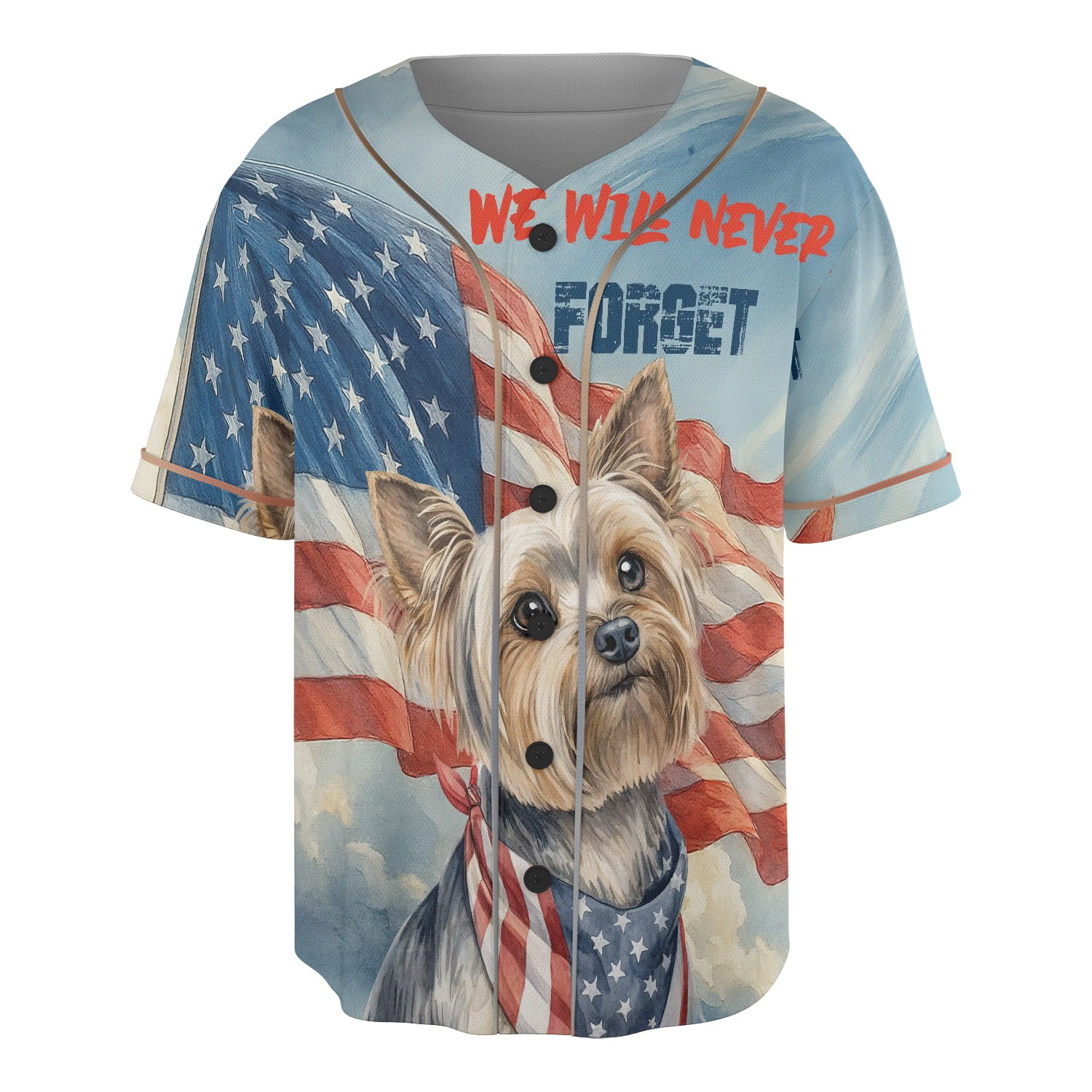 Patriot Yorkshire Terrier We Will Never Forget Patriotic Remembrance ...