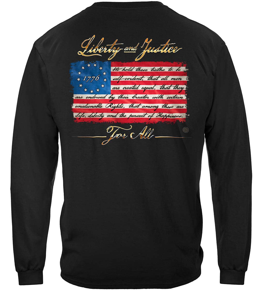 Patriotic 1776 Betsy Ross Flag Liberty And Justice For All Patriotic ...