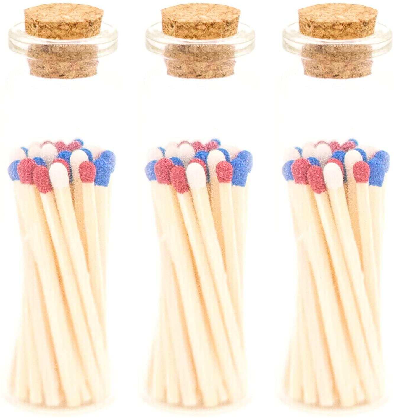 Patriotic #2 Blend Decorative Matches, 60 Small Premium Wooden Matches ...