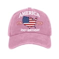 Patriotic 250th Anniversary Commemorative Baseball Cap Vintage Washed ...