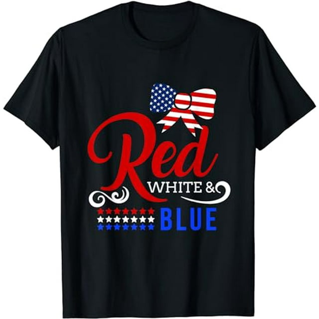 Patriotic 4th Of July Fourth American Flag Red White Blue T Shirt
