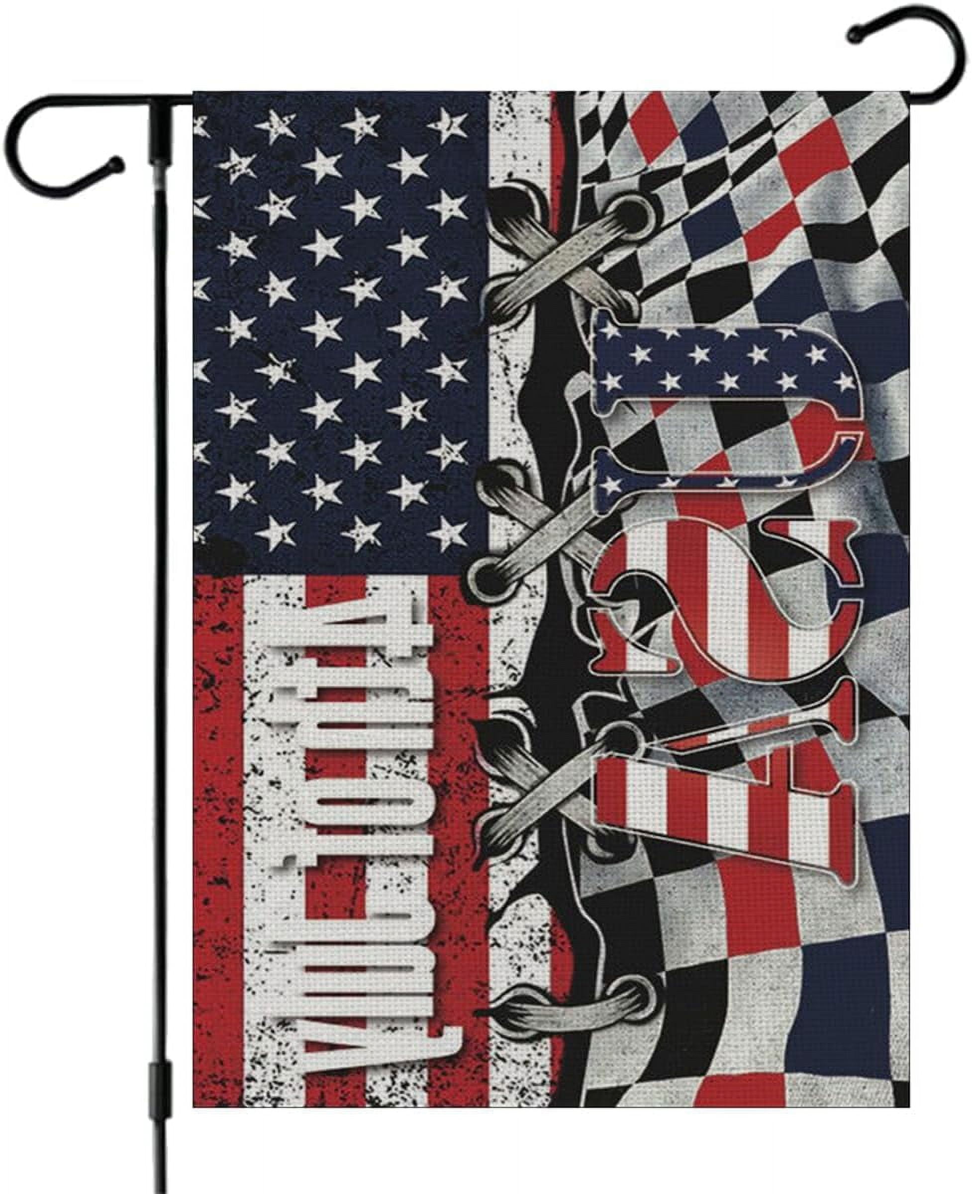 Patriotic 4th of July Garden Flag Double Sided American Flag Outside ...