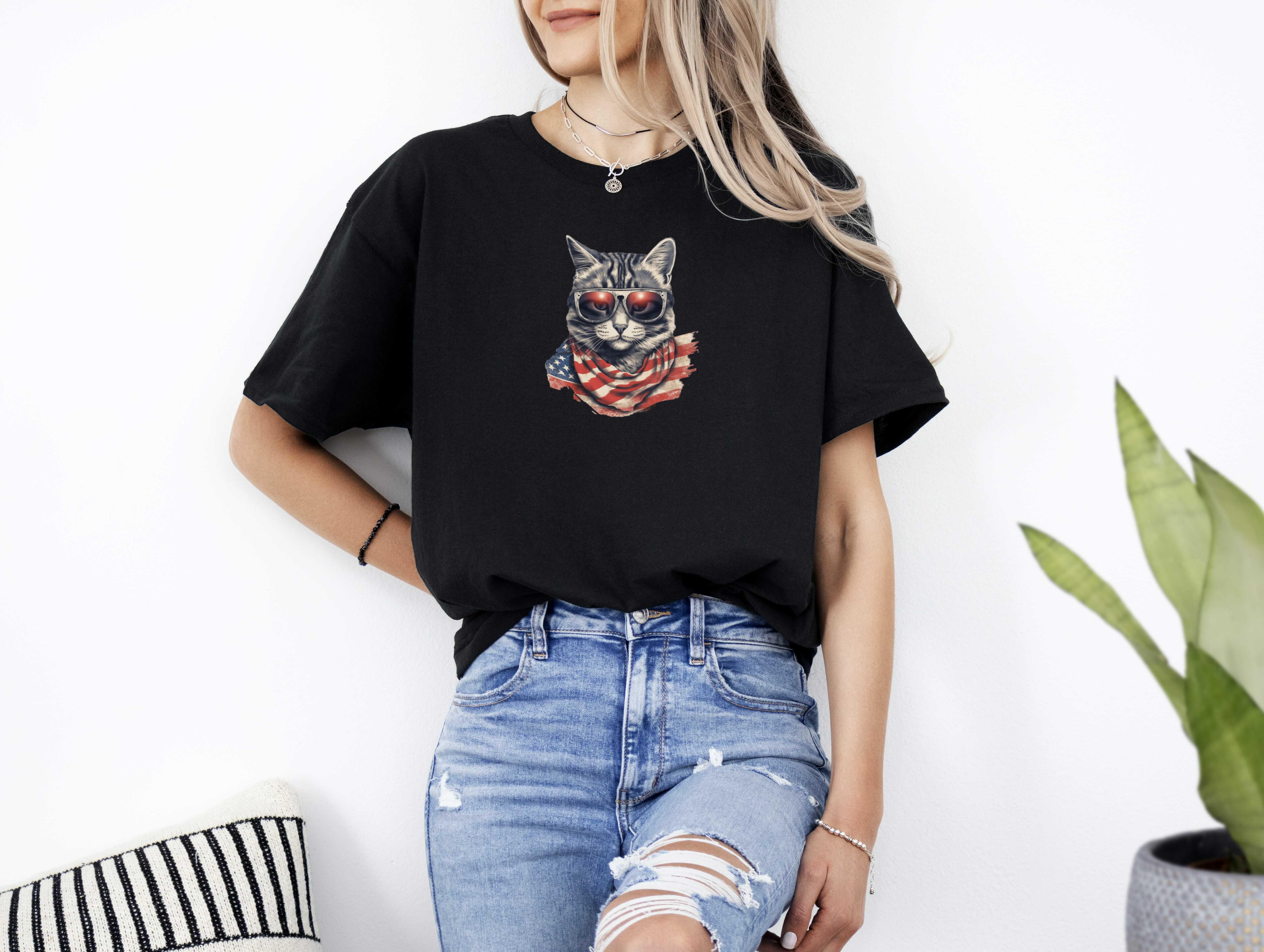 Patriotic Adventure Cat Patriotic 4th Of July Independence Day ...