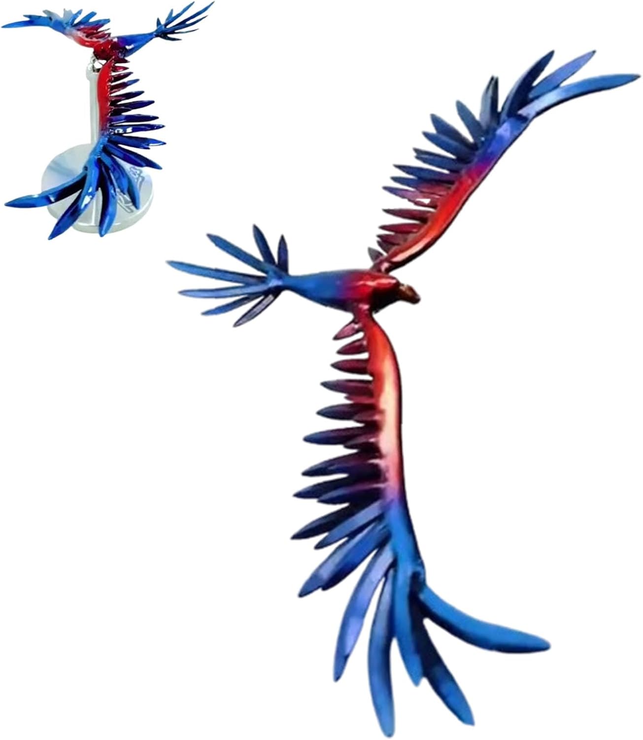 Patriotic American Eagle Balancing Sculpture – Metal Handcrafted Red ...