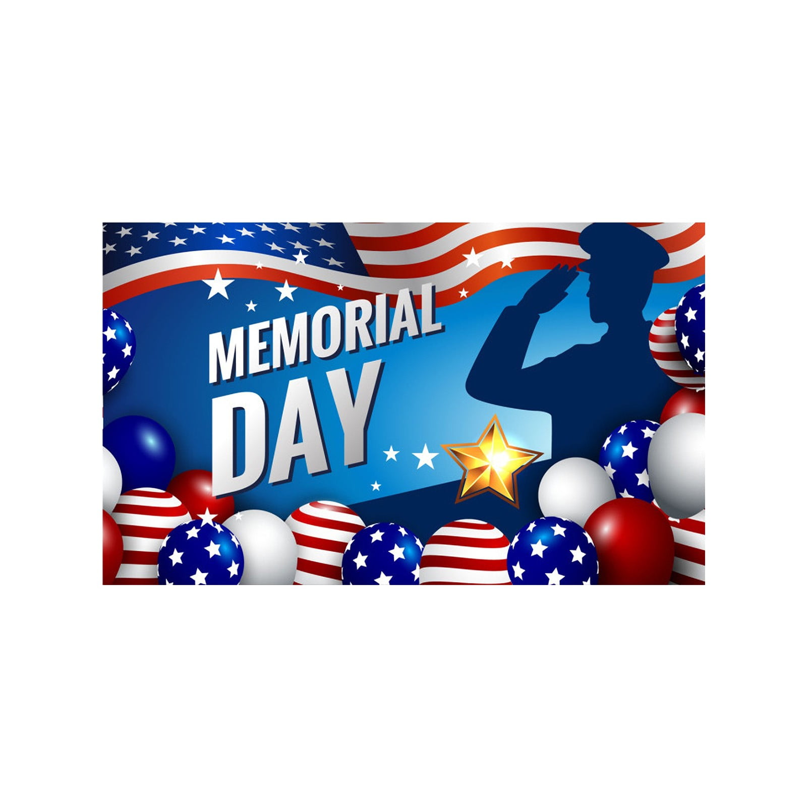 Patriotic American Flag Backdrop for Photography Memorial Day 4th of ...