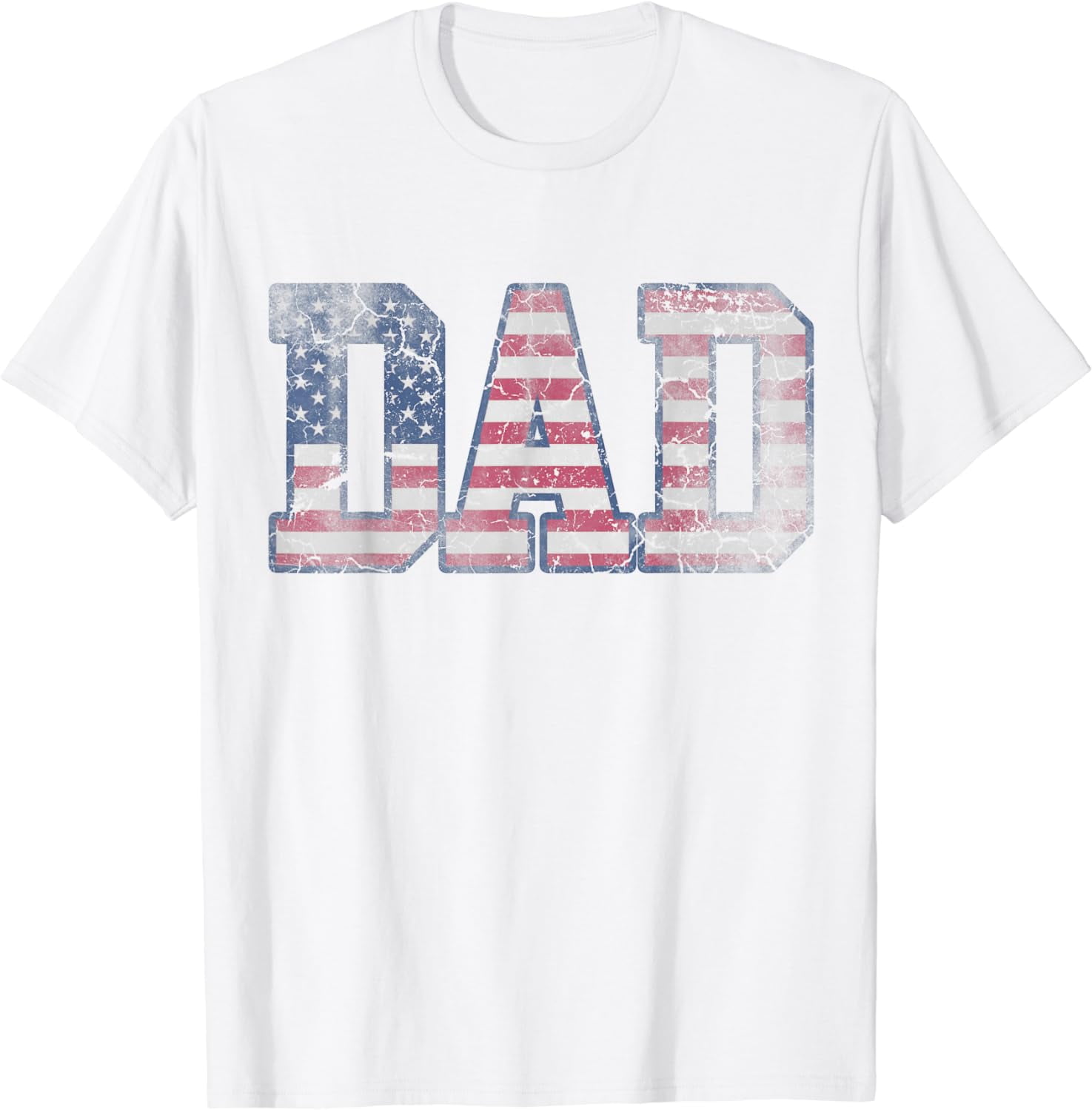 Patriotic American Flag Dad Father's Day T Shirt T-Shirt - Walmart.com