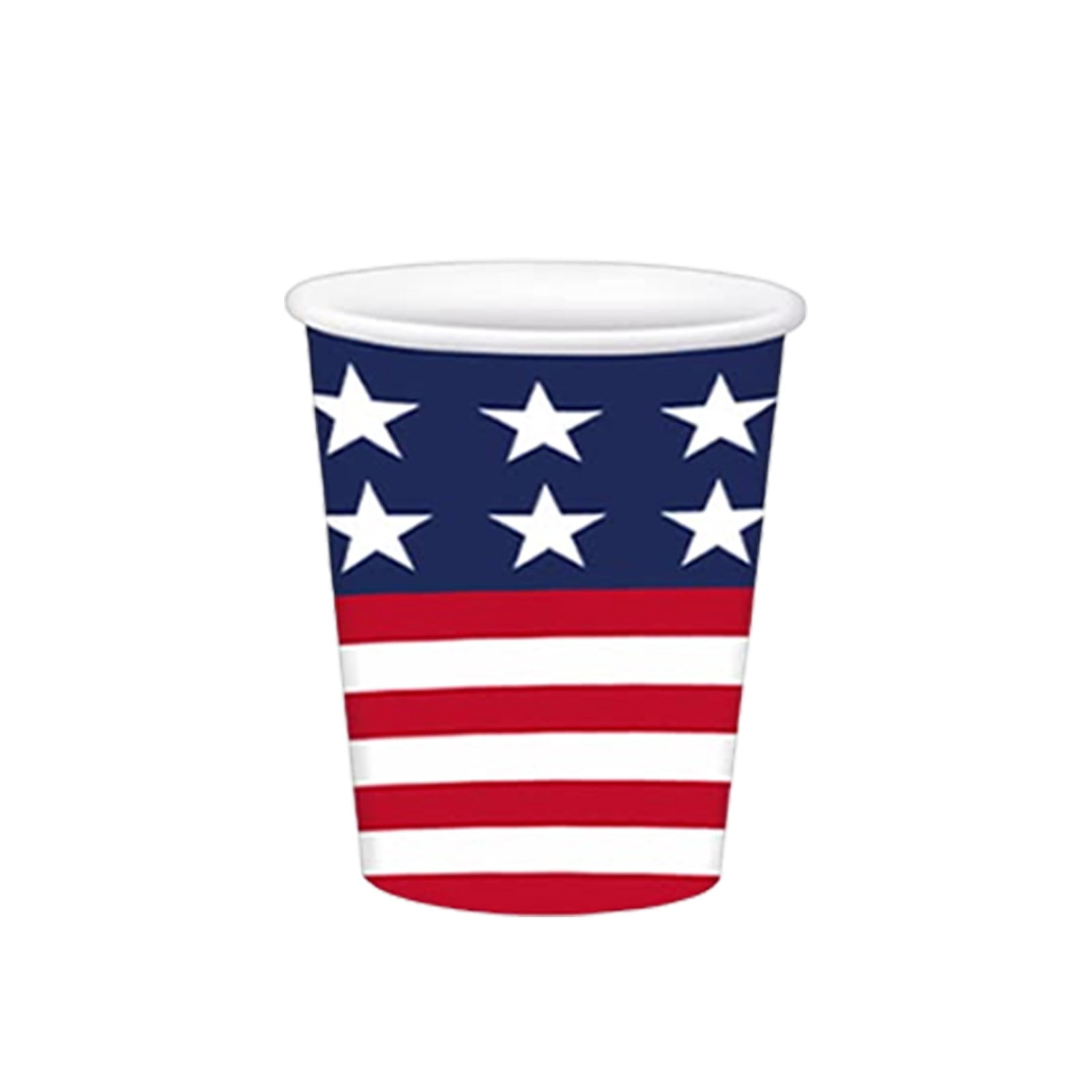 Patriotic American Flag Design Dinner Plates Durable, Disposable 9-Inch ...