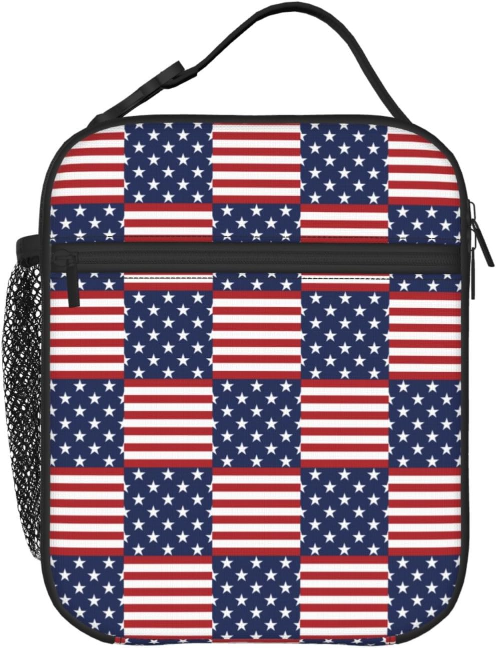 Patriotic American Flag Lunch Box - Insulated Lunch Bags for Women Men ...