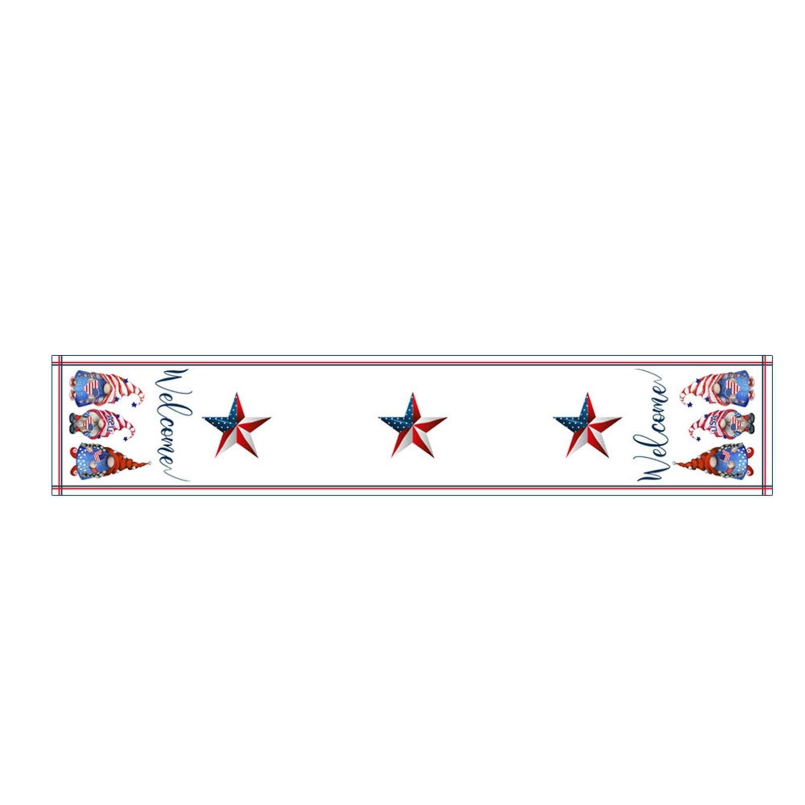 Patriotic American Flag Table Runner Stars and Stripes Design for 4th ...