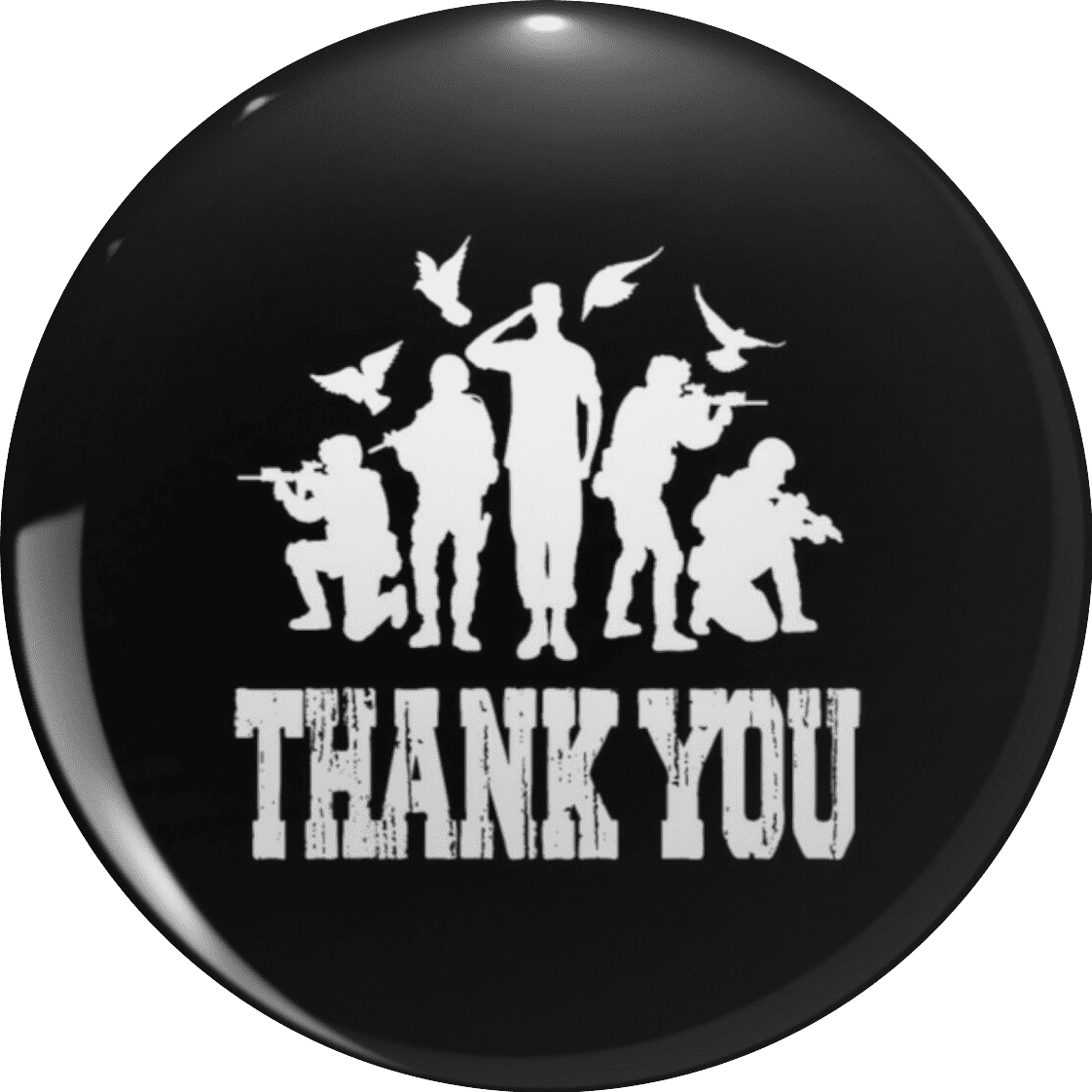 Patriotic American Flag Thank You Pin Lapel Pin Brooch Steel Pins Badge ...