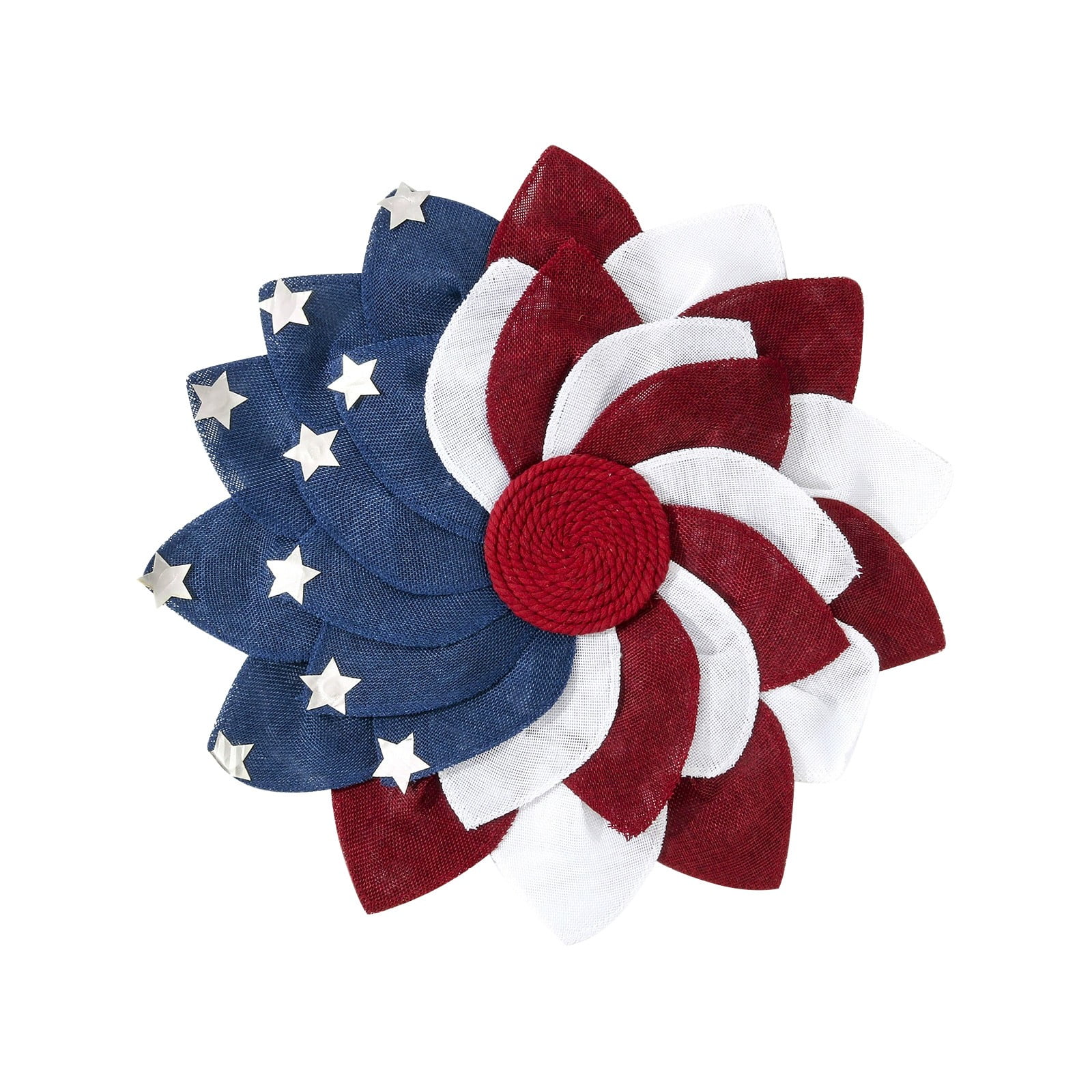 Patriotic American Flag Themed Pinwheel Hair Clip Red,White,and Blue ...
