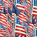 Patriotic American Flag Toss Cotton Fabric - Walmart.com