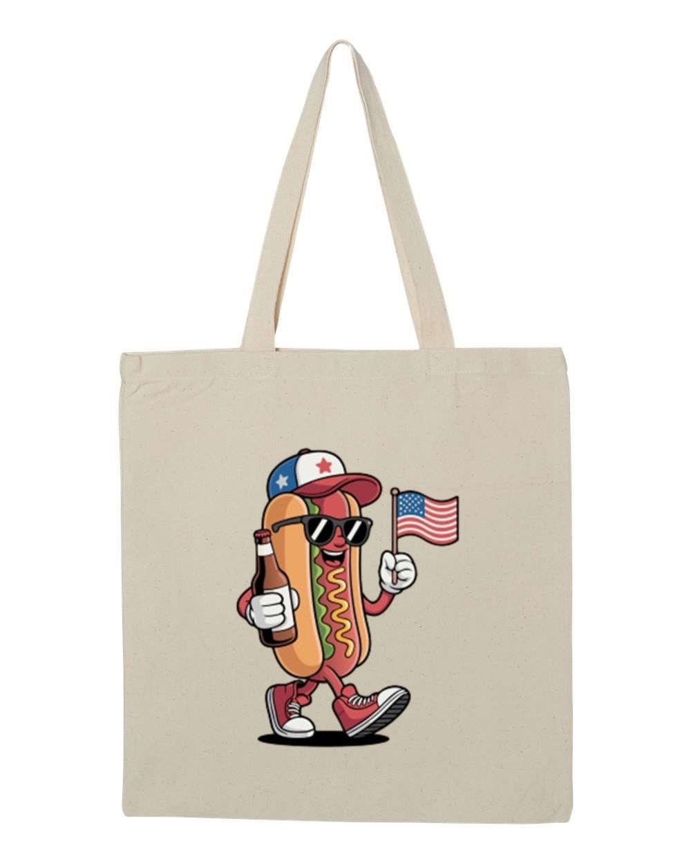 Patriotic American Hotdog 4th Of July BBQ Cookout Tote Bag - Walmart.com