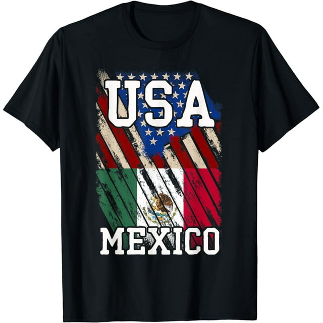 Patriotic American Mexican Pride Mexico Roots USA Mexico T-Shirt - Walmart.com