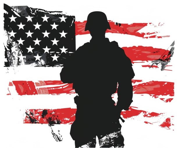 Patriotic American Soldier Car Decal – U.S. Army Veteran Vinyl Sticker ...