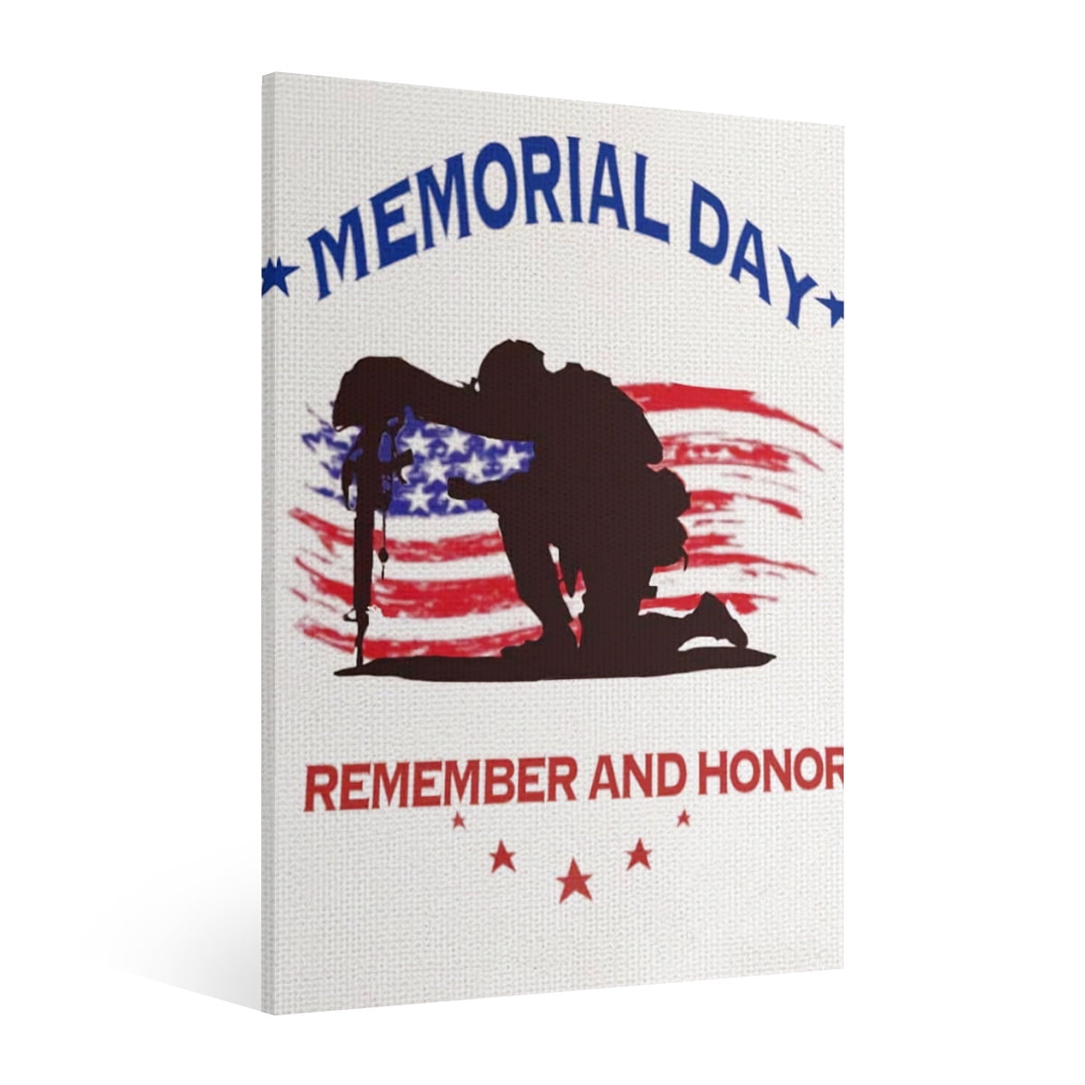 Patriotic American Veteran USA Canvas Wall Art Print ,Vintage 4th July ...
