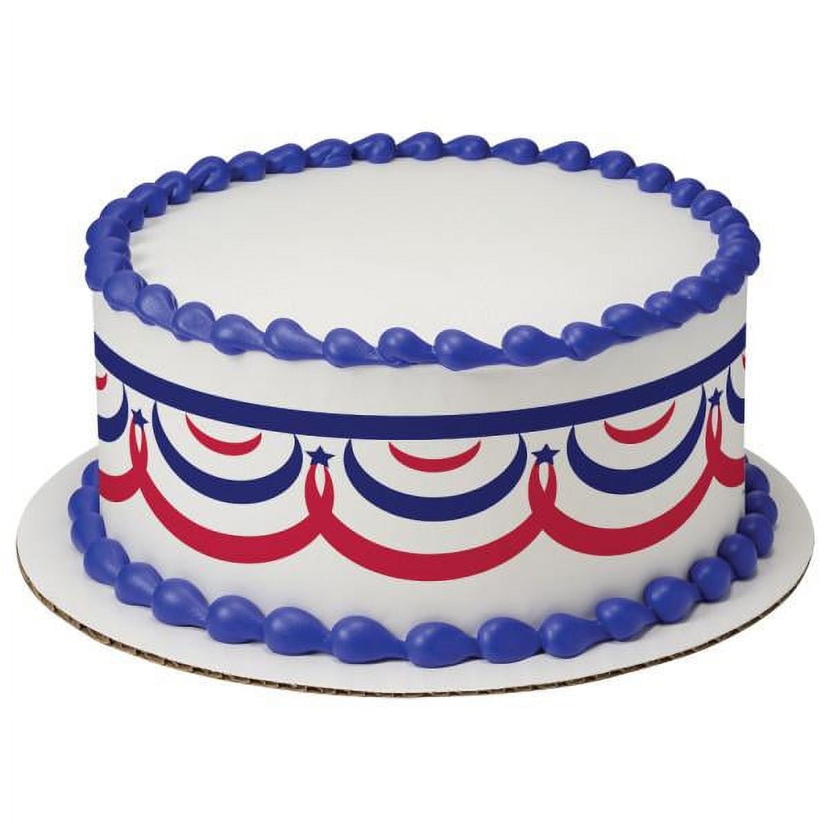 Patriotic Banner Cake Topper, by A Birthday Place - Walmart.com