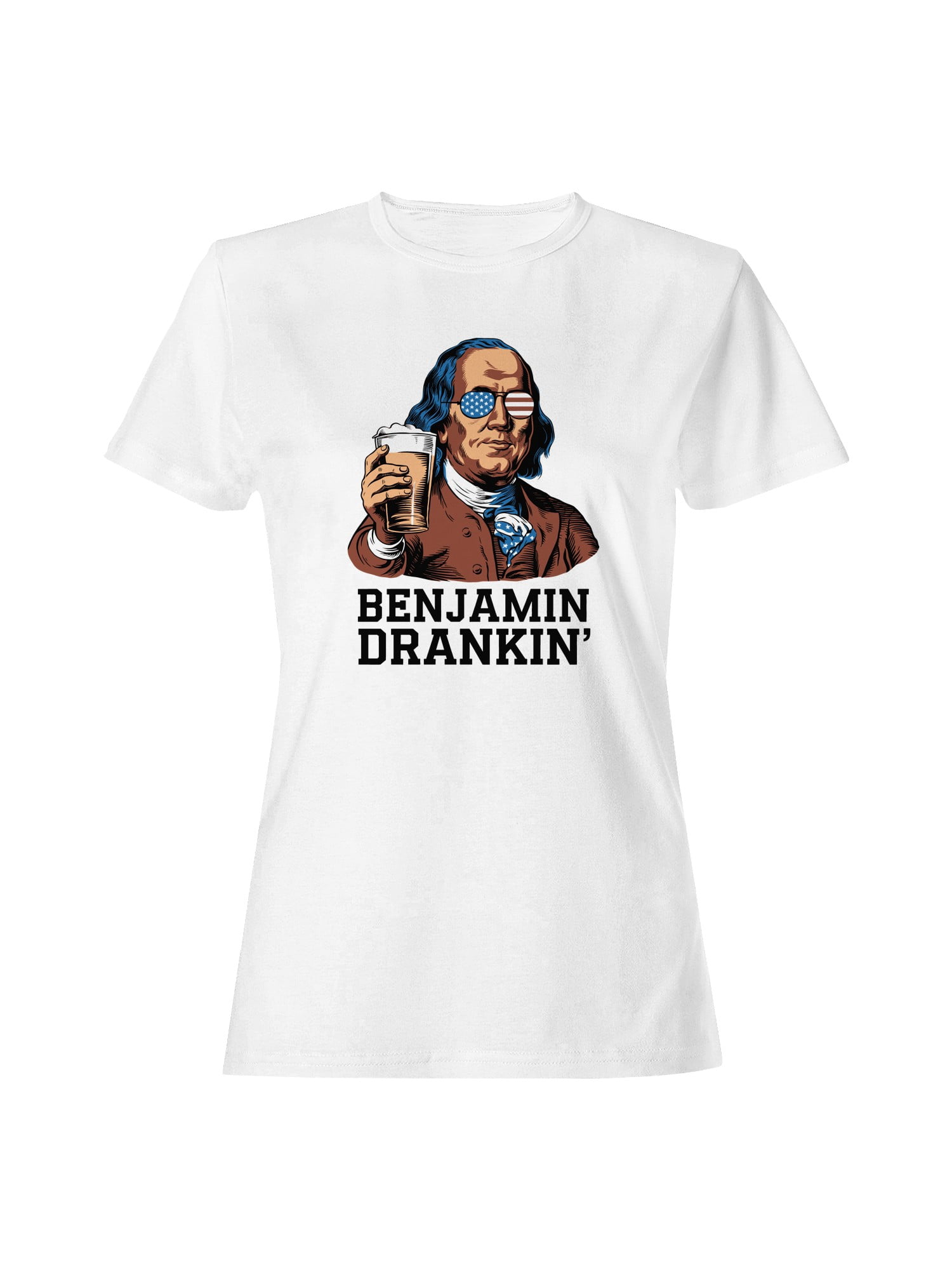 Patriotic Benjamin Drink Women's T-shirt - Walmart.com