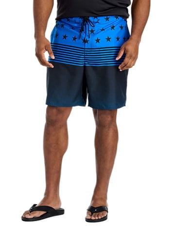 Patriotic Board Shorts Blue Multi 1XL - Walmart.com
