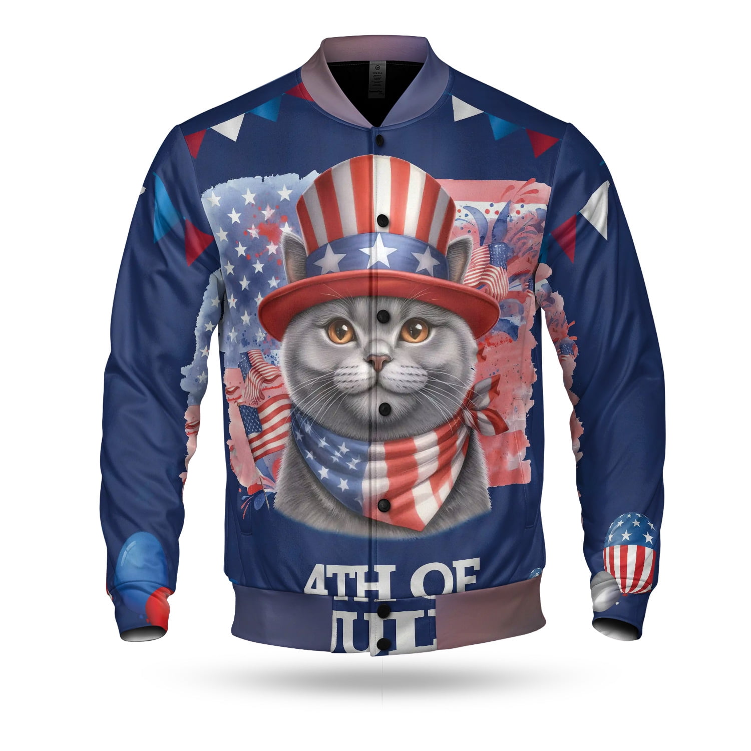 Patriotic British Shorthair Celebrates 4th of July All Over Print 3D ...