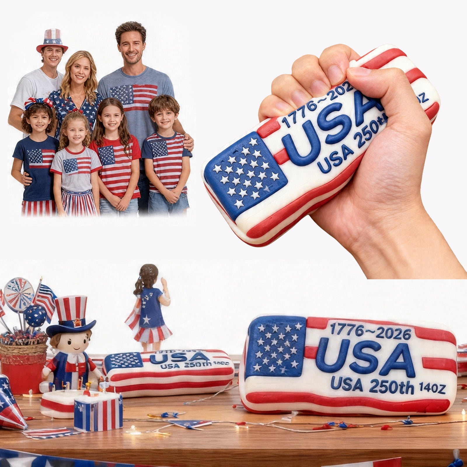 Patriotic Butter Squishy 14oz Jumbo Squishy Stick of Butter, Ideal for ...