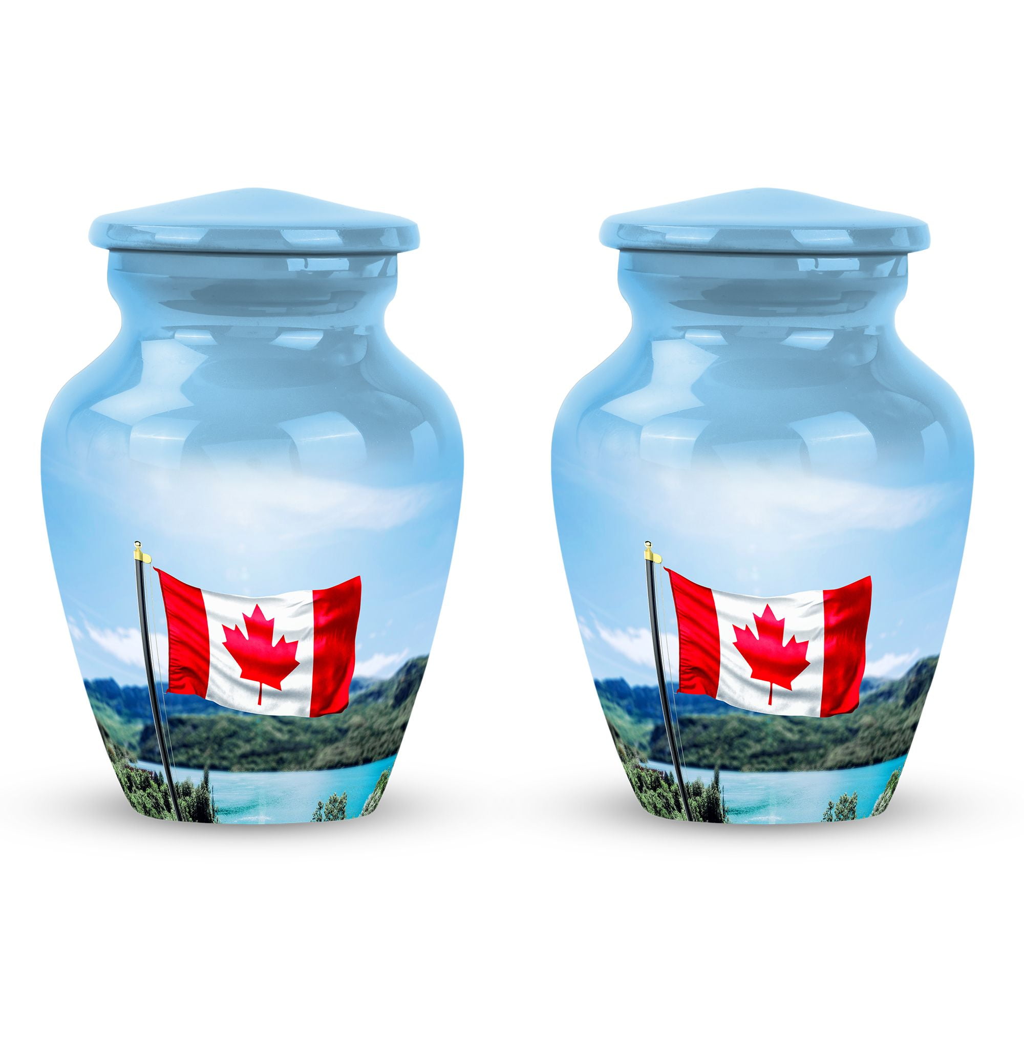 Patriotic Canadian Pride - Small Urns For Ashes - Keepsake Urns For ...
