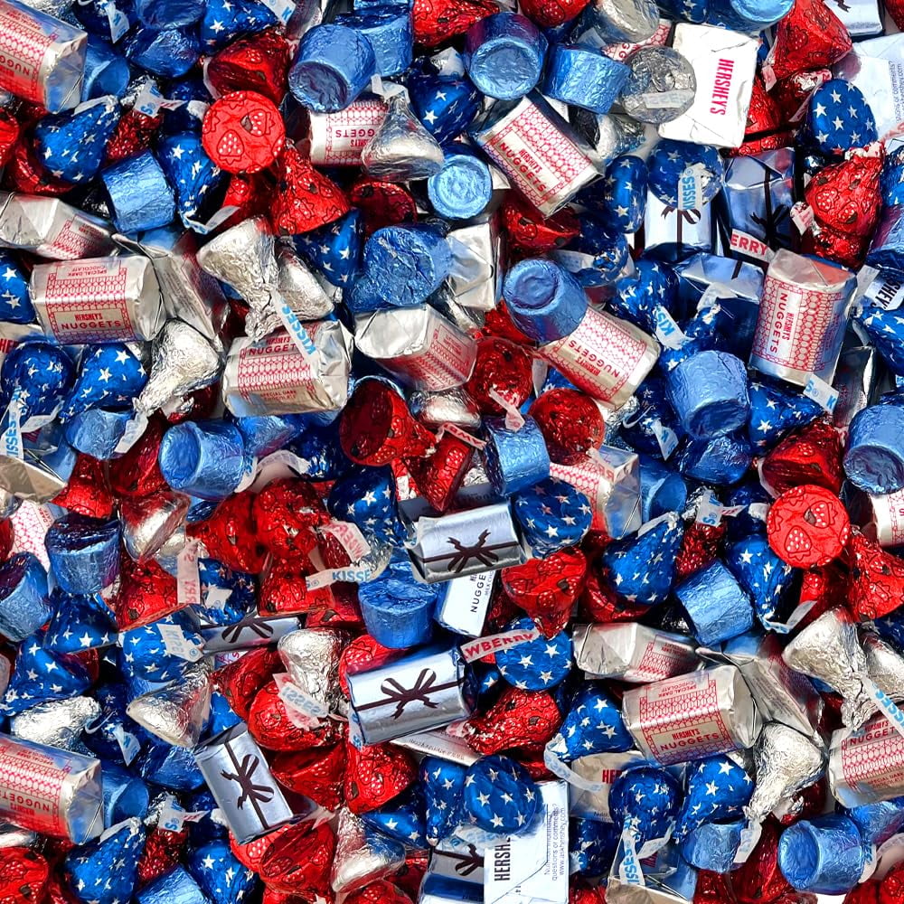 HERSHEY'S Patriotic Candy Mix - Independence Day, 2lbs (Approx. 120 ...