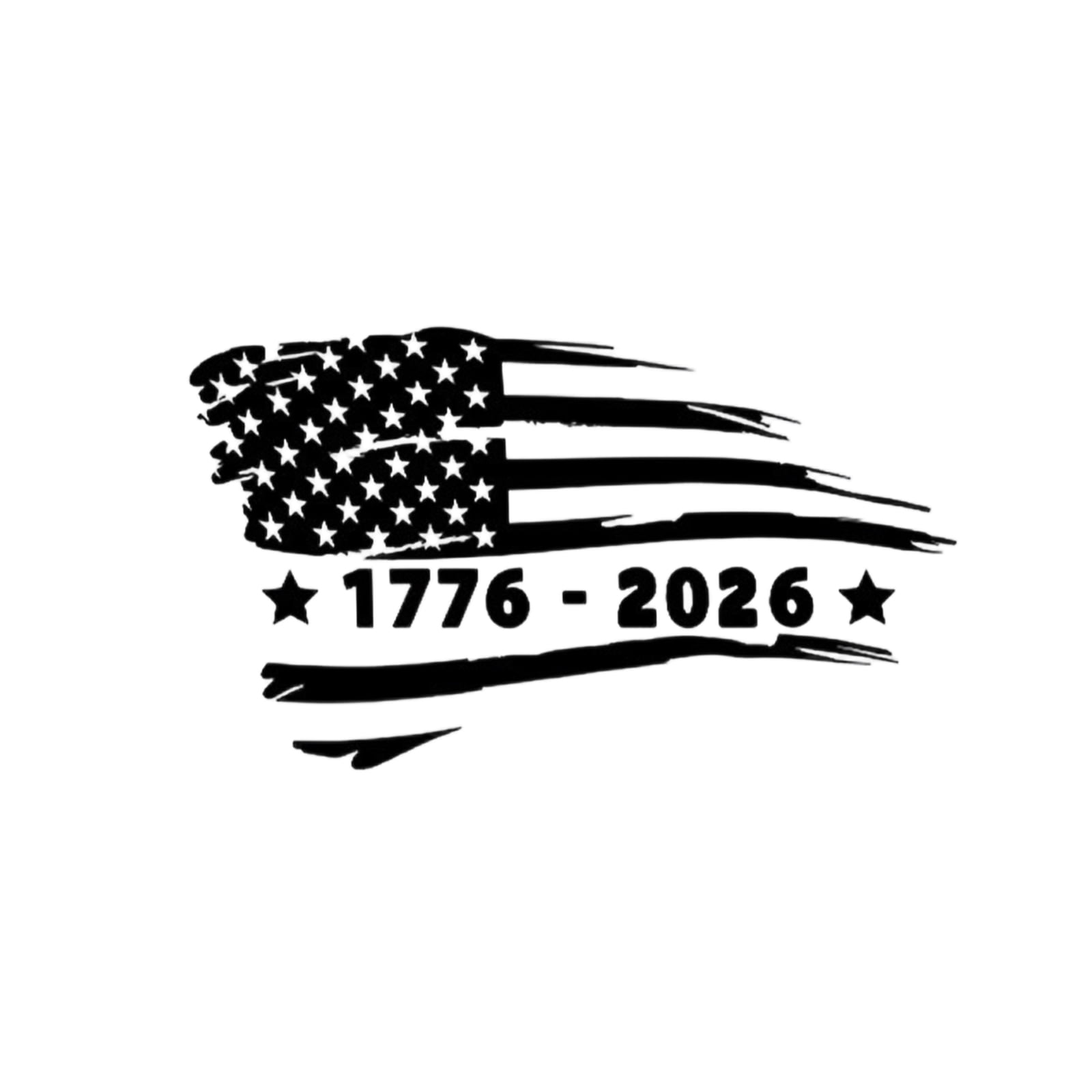 Patriotic Car Decal 250th Anniversary 1776-2026 Independence Day ...