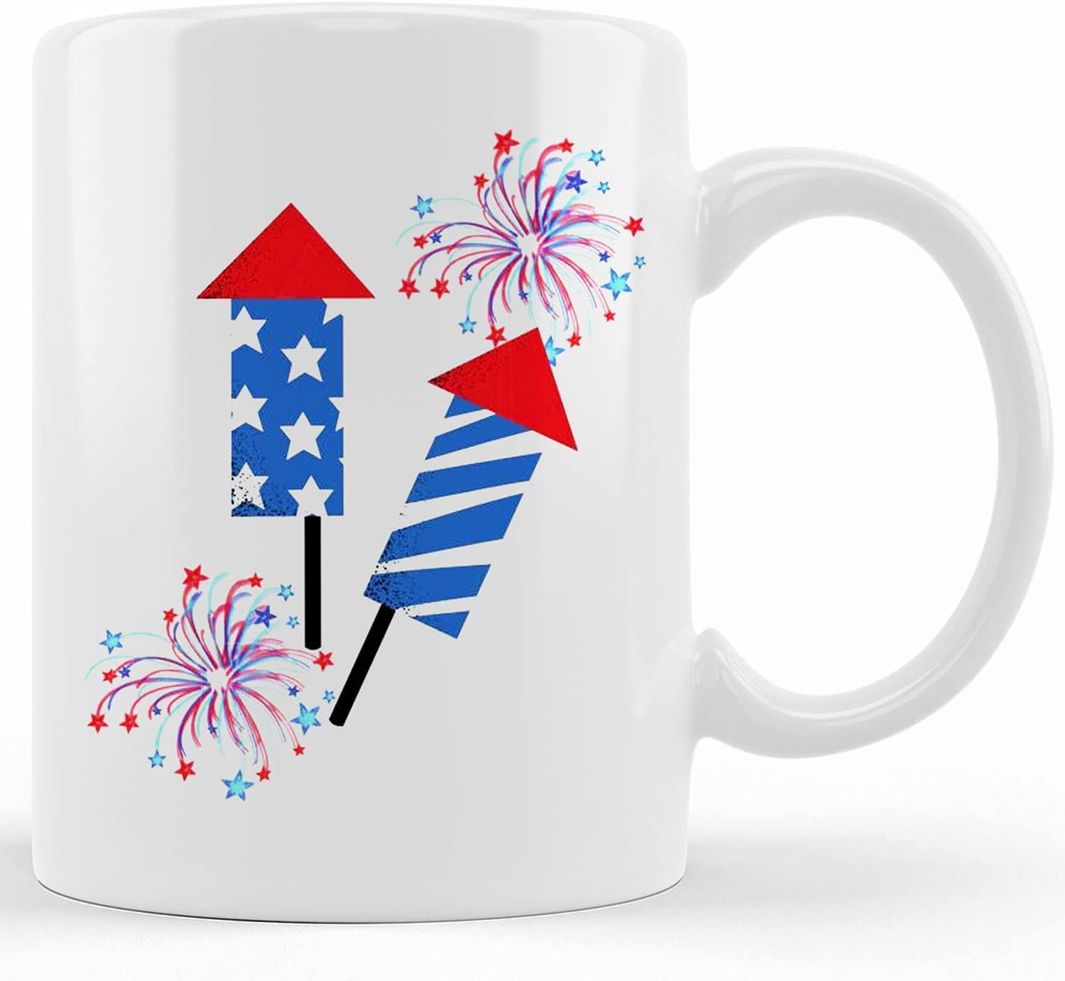 Patriotic Coffee 11oz Fireworks Mug Great Gift Idea For Veterans Day ...