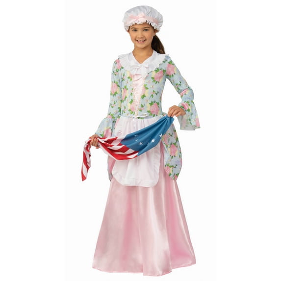 Patriotic Colonial Girl Costume - Walmart.com